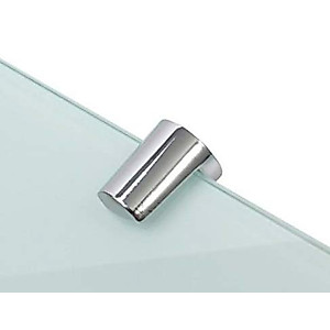 BSM Marketing Multi Pack White Toughened 6mm Glass Corner Shelves 2 x 200mm (8" Approx) Shelves