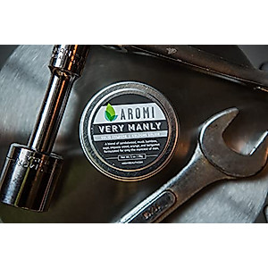 Aromi Solid Cologne | Fresh, Woodsy Scent, Best Men's Fragrance - Vegan, Cruelty-free, Portable, Travel-friendly, Stocking Stuffer, 1.0 oz, 5 (Very Manly)