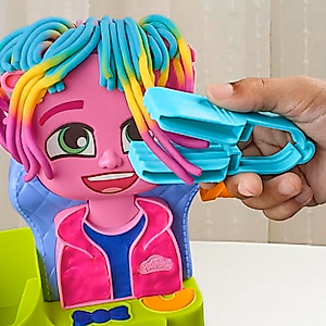 Play-Doh Hair Stylin' Salon Playset with 6 Cans, Pretend Play Toys for Girls and Boys Ages 3 and Up