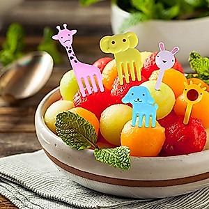 GET FRESH Food Picks for Kids, 30 Pieces Animal Bento Deco Set, Mini Bento Decorations Set for Baby Showers and Kids Parties, Mini Cartoon Toothpick, Bento Lunch Deco