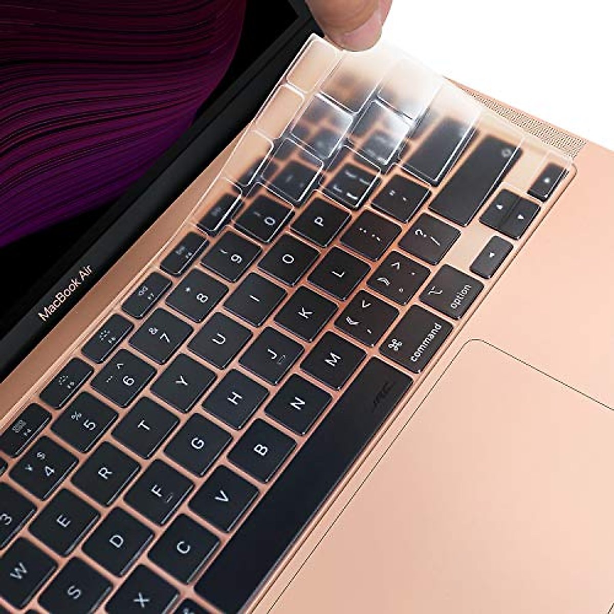 VFENG Premium Ultra Thin Soft Keyboard Cover Skin for 2020+ MacBook Air 13-Inch 13" with Magic Keyboard (Model Number: A2337/A2179), US Version