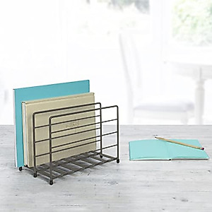 Spectrum Diversified Kitchen Cabinet Bakeware & Cutting Board Organizer for Meal and Food Prep Tools Storage, Large, Industrial Gray