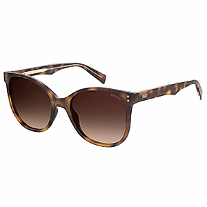 Levi's LV 5009/S Square Sunglasses, Brown, 56mm, 19mm