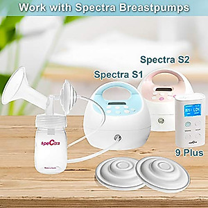 Nenesupply Silicone Backflow Protector Membranes Compatible with Spectra Backflow Protector Not Original Spectra Pump Parts Work with Spectra S2 S1 Breast Pumps (4pc Membrane)