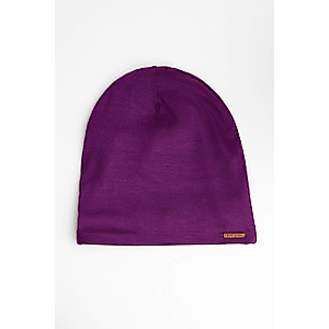 Grace Eleyae GE Sleep Cap | Slap Silky Adjustable Satin Lined Cap Stylish Premium Quality Beanie Hat Head Cover for Curly Hair Women Soft & Smooth One Size Fits All (Purple)