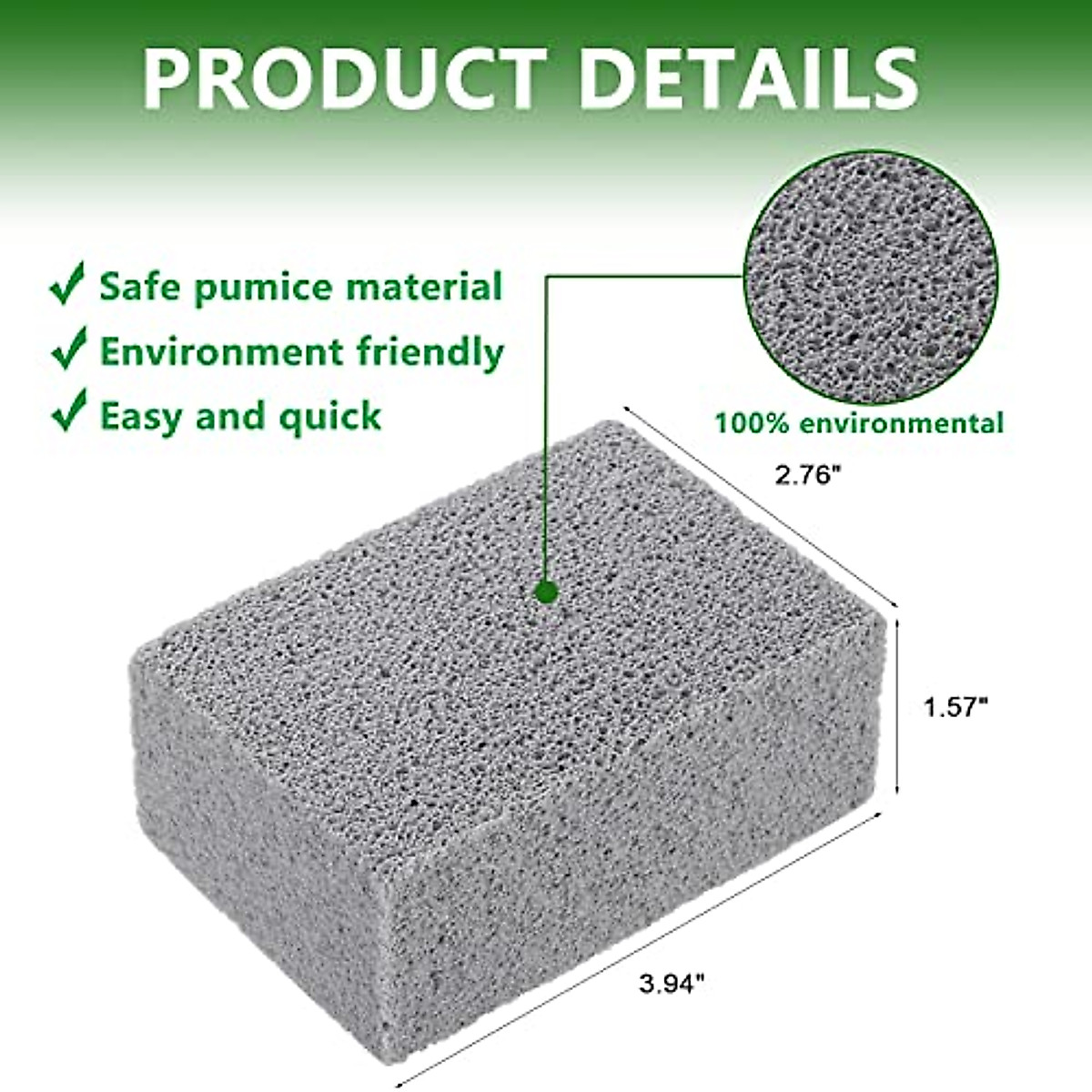 SPE HEALTH PRO Grill Stone Cleaning Block Grill Brick Cleaning Stone Grill Cleaning Brick Block BBQ Grill Cleaner Brick Pumice Stone Cleaning-4 Pack