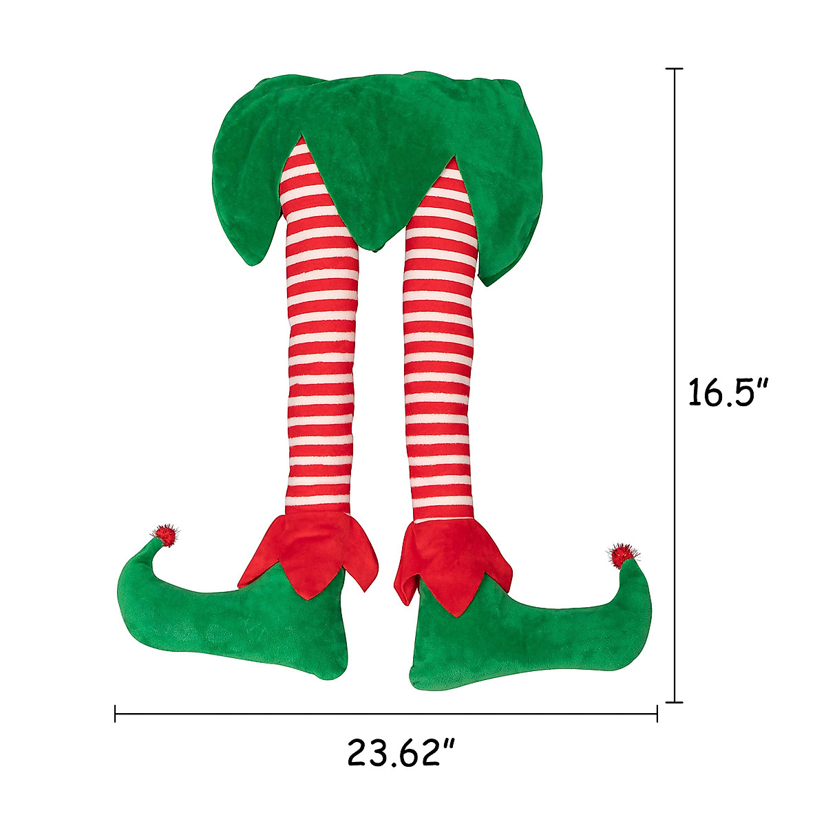 Geefuun 23” Christmas Elf Stuffed Legs Stuck Tree Topper Decorations -Xmas Holiday Indoor Outdoor Decor Party Ornaments and Decorations