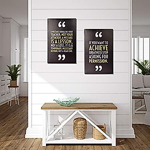 Quotes From Love Inspirational Wall Art - Decor for the Office, Living Room, Bathrooms, Dining Room , Classroom, and More - Inspirational canvas 12 X 16 - Motivational Wall Art - Ready to Hang Positive Quotes Wall Decor