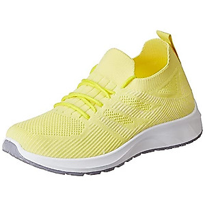Ambience Women Athletic Comfy Running Shoe Bounce Back Sole US 6-11 Lace1 Multicolor (Yellow, Numeric_10)