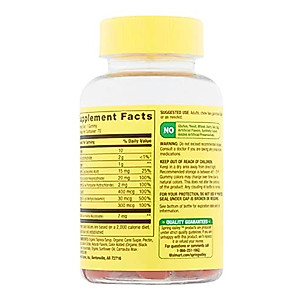 Spring Valley B-Complex Adult Gummy 70 Count - Natural Wild Strawberry Flavor (Packaging May Vary)