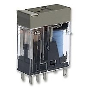 OMRON Industrial Automation G2R-2-SN DC24(S) Power Relay, DPDT, 24VDC, 5A, Plug in