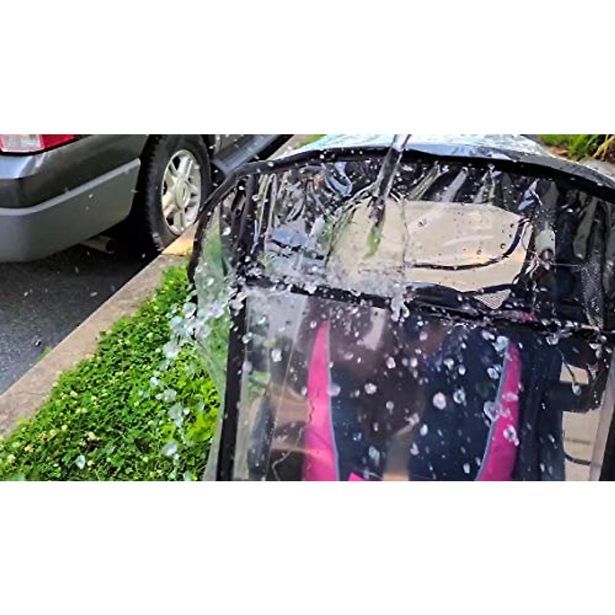 Simplicity Stroller Rain Cover Universal Rain Cover for Stroller Baby Universal Waterproof Windyproof Weather Shield Stroller Rain Cover, Window Style