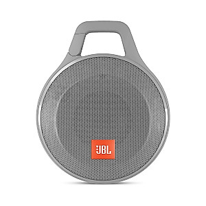 JBL Clip+ Splashproof Portable Bluetooth Speaker, Gray