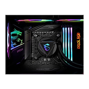 MSI MAG CORELIQUID 360R V2 AIO CPU Liquid Cooler - Rotatable ARGB Blockhead, Integrated Radiator Pump, Split-Flow Water Cooling, Evaporation-Proof Tubing, Easy to Install - AMD & Intel Compatible
