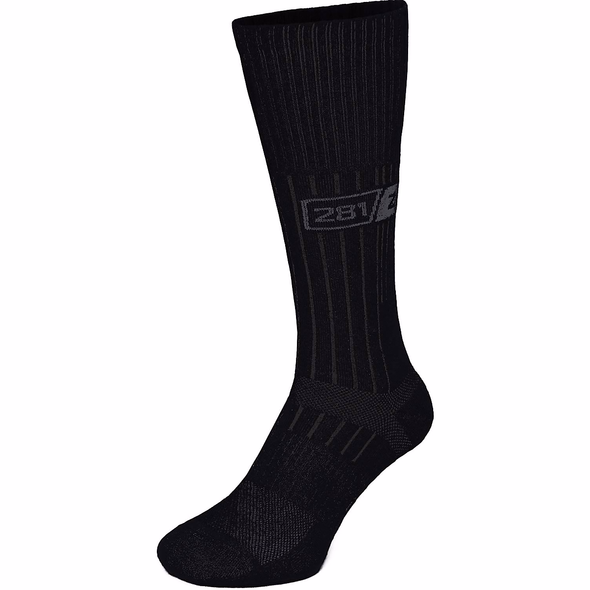 281Z Military Boot Socks - Tactical Trekking Hiking - Outdoor Athletic Sport (Black)(X-Small 1 Pair)