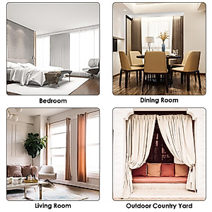 SHIDOW Curtain Tiebacks, Magnetic Curtain Ties, Pearl Curtain Tie, Curtain Tieback Buckle, for Living Rooms, Bedrooms, Kitchens, Restaurants, Bathrooms, Homes, and Offices（6 Pack (Purple)