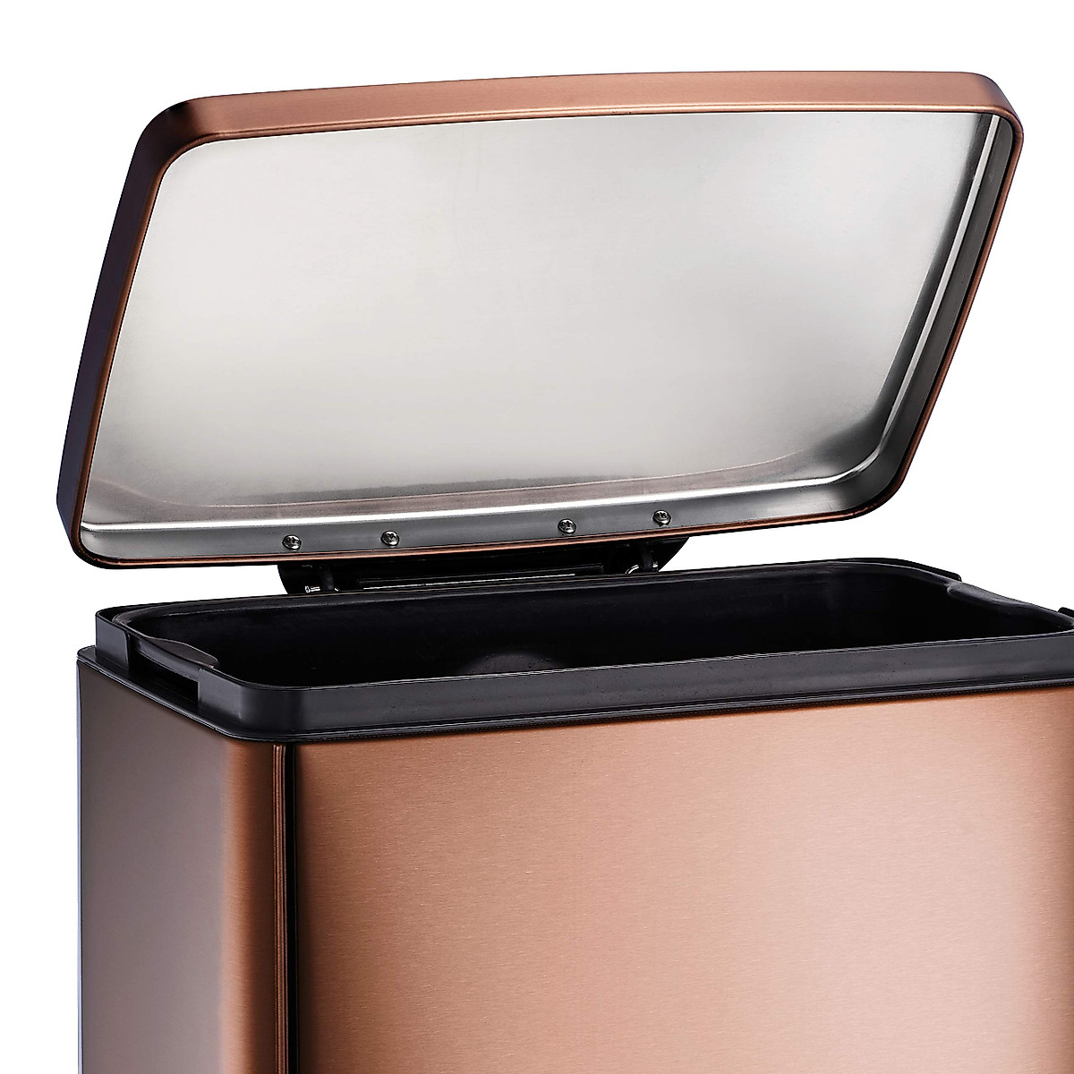 Tramontina 13 Gallon Stainless Steel Step Can - Stainless Steel (Bronze)