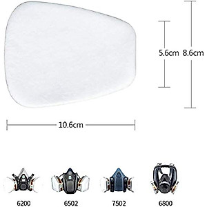 10 PCS Particulate Filter Compatible with 5P71, Installed on 501 Filter Retainer Replacement for 6100 6200 6800 7501 7502