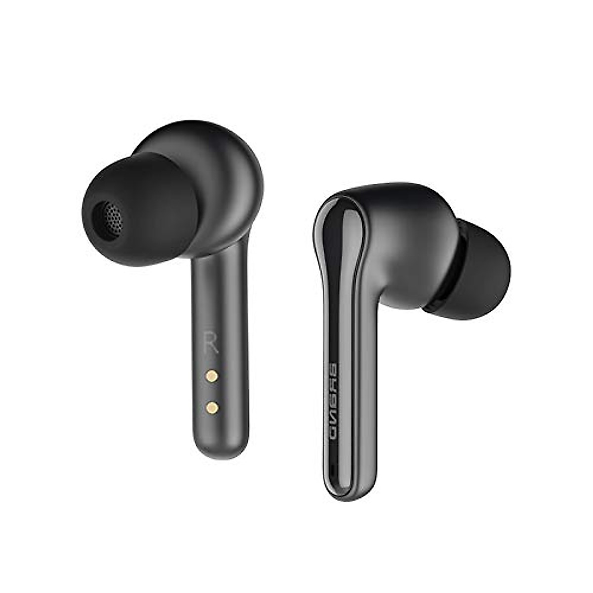 rockmia Ture Wireless in-Ear Earbuds Mini Noise Cancelling Headphones Built-in Mic, Bluetooth 5.0 Headphones Compatible with Apple & Android(Black, T1)