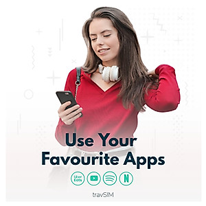 travSIM e SIM Card USA | T-Mobile Network | 50GB Mobile Data at 4G/5G speeds | eSIM USA has Unlimited National Calls & Texts | eSIM Prepaid USA 7 Days