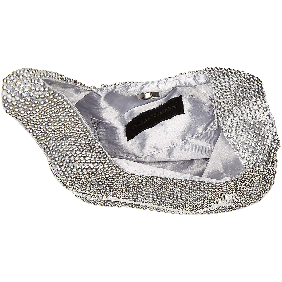 Jessica McClintock Logan Mesh Evening Pouch, Silver