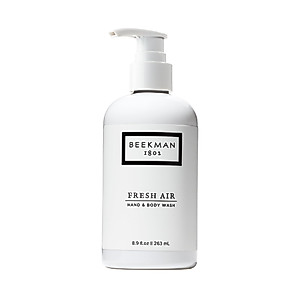 Beekman 1802 Goat Milk Hand Wash, Fresh Air - Scented - 8.9 oz - Cleanses, Softens & Nourishes Skin - Rinses Away Impurities - Good for Sensitive Skin - Cruelty Free