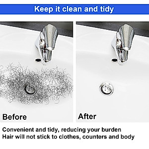 Beard Bib Beard Apron Stocking Stuffers for Men Gifts for Men Dad Fathers Day Anniversary Valentines Christmas Christmas Gifts for Him Boyfriend Husband Son Beard Trimming Catcher Bib (Black)