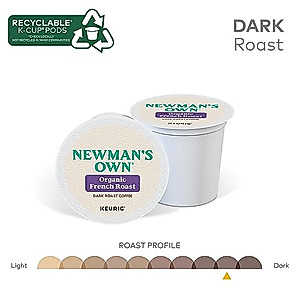 Newman's Own Organics French Roast Coffee K-Cup, 12 ct