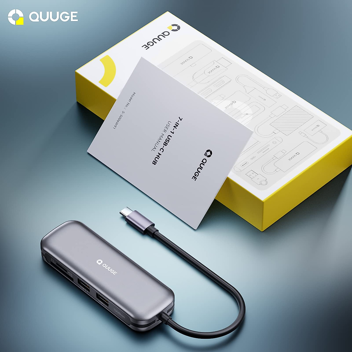 USB C Hub Multiport Adapter with 8K@30Hz / 4K@120Hz HDMI, 7 in 1 40Gbps USB C Docking Station for Laptop [100W PD, 10Gbps Data, 2.5G Ethernet, TF/SD 3.0] Compatible with MacBook Pro Air HP Dell More