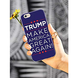 Inspired Cases - 3D Textured Galaxy Note 10 Case - Rubber Bumper Cover - Protective Phone Case for Samsung Galaxy Note 10 - Trump - Make America Great Again - Blue