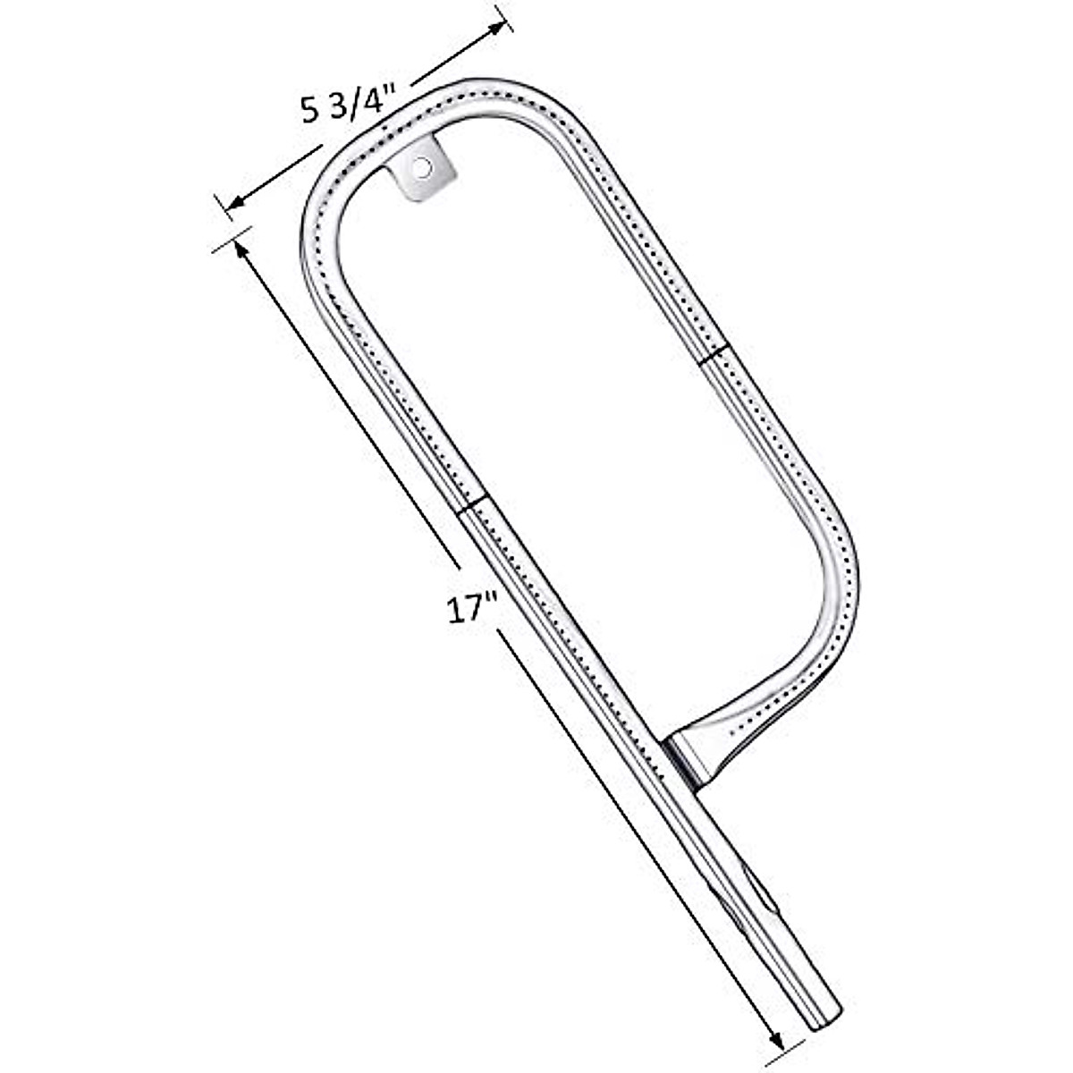 SafBbcue 7644/7582 Cast Iron Grate and 60040 Grill Burner Compatible Weber Q100, Q120, Q1000, Q1200, Baby Q, 386001, 386002, 516002, 516001, 50060001, 5106000 Grills