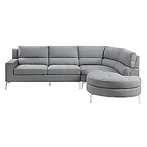 Lexicon Bonita Upholstered Sectional in Gray