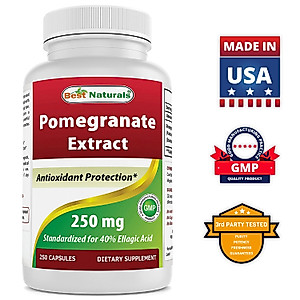 Best Naturals Pomegranate Extract 250 mg 250 Capsules