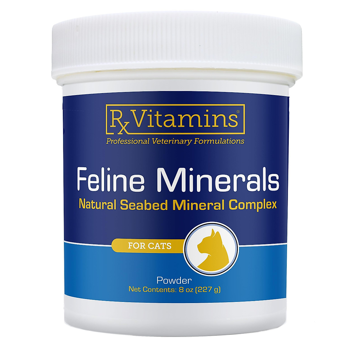 Rx Vitamins Feline Minerals - Taurine for Cats for Cat Heart Health - Calcium for Cat Joint Supplement - Immune Support for Cats with Magnesium & Potassium - Cat Skin and Coat Supplement - 8oz