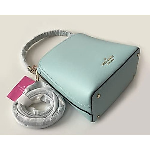 Kate Spade Darcy Refined Grain Leather Small Bucket Bag Crossbody (Blue Glow)