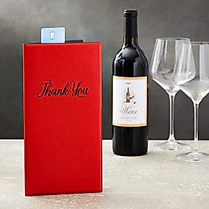 Juvale 10-Pack Red Check Presenters for Restaurants, Diners, Cafes, Bakeries, Guest Check Card Holder with Thank You Imprint, Server Books for Waitress, Waiter (10.5x5.5 in)