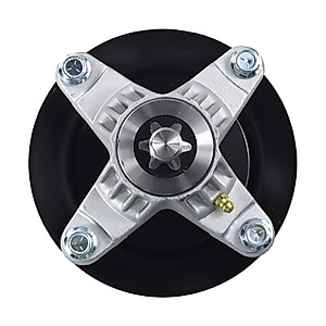 POSEAGLE 918-04456B Spindle Assembly with 756-04129B Idler Pulley Replaces 618-04456, 618-04461, 918-04456, 918-04456A, 753-08171, 753-08068, 756-04129 for Toro LX420, LX425, Cub Cadet LT1042 Tractors