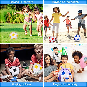 HyDren 4 Pack Soccer Ball with Pump, Size 2 Size 3 Outside Sport Soccer Ball Cute Machine Stitched Ball for Kids Toddler Gift Game Training Practice(Simple Style, Size 3)