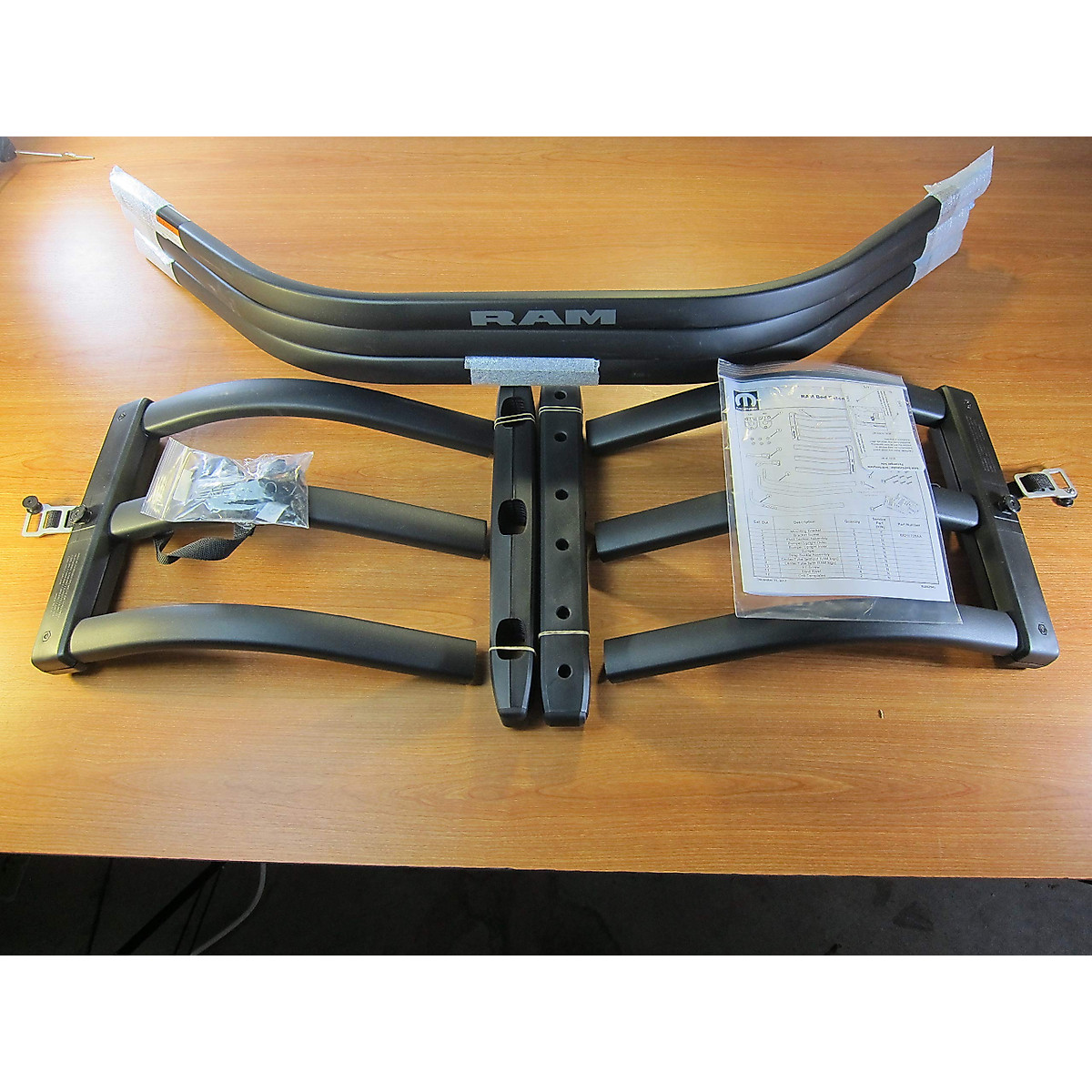 Mopar 2019 RAM 1500 Black Tailgate Bed Extender w/RAM Logo OEM