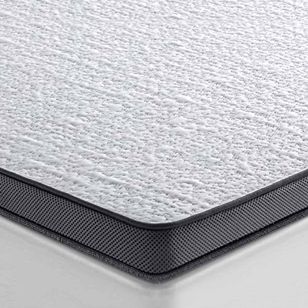 UniPon 2 Inch Memory Foam Mattress Topper Queen Cooling Mattress Topper Charcoal Infused Bed Topper with Tencel Fiber Ingredient Removable Cover