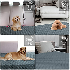 Comsmart Waterproof Couch Cover Dog Cat Blanket, Anti-Slip Liquid Urinary Proof Furniture Blanket, Reversible Pet Blanket Protector for Couch Sofa Bed Car Floor, 52 * 82 in