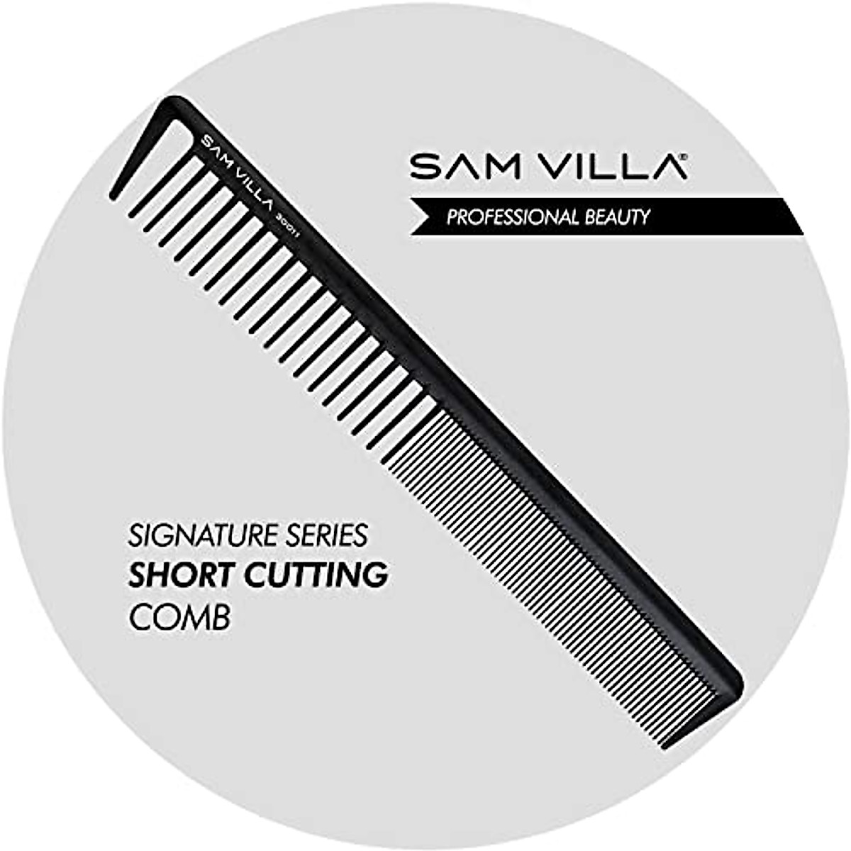 Sam Villa Signature Series Professional Short Cutting & Hair Parting Comb