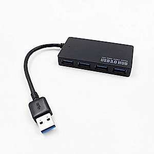 Lysee HDMI Cables - Retail USB 3.0 Hub 4 Port High Speed Slim Compact Expansion Splitter - (Color: Black, Length: Other)