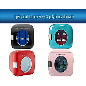 UpBright 2-Prong AC Power Cord Cable Compatible with FRIGIDAIRE EFMIS462 EFMIS462-BLACK EFMIS462-Red EFMIS462-BLUE EFMIS462-Pink 12 Can Retro Mini Beverage Refrigerator Refrigerateur Portable Fridge
