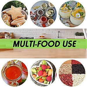 Sieral 36 Pack 8 oz/ 250 ml Freezer Containers with Lids Plastic Twist Top Deli Jars Reusable Freezer Storage Containers for Food Round Wide Mouth Lunch Snacks(Green)