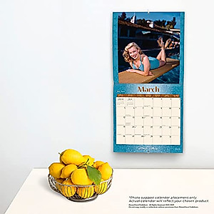 Marilyn Monroe OFFICIAL | 2023 12 x 24 Inch Monthly Square Wall Calendar | Foil Stamped Cover | BrownTrout | USA American Actress Celebrity
