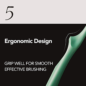 [Kent] Royal Smile Gentle Action Ultra Soft Eco Friendly BPA Free Toothbrush for Sensitive Teeth, Gums for Adults & Teens - 8PCS