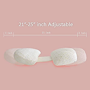 Lacomfy Pregnancy Pillow for Side Sleeper, Double Wedge Pillow for Maternity, Side Sleeping Pillow for Belly, Waist, Back Support, Detachable and Removable Outercase, Easy to Clean