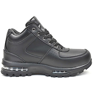 LABO Men's Black Hiking Leather Boot Air Heel 5712 7