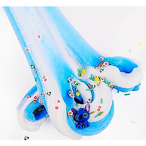 Cloud Slime with Cute Charms, Colorful Slime Scented DIY Slime Supplies for Boys and Girls, Stress Relief Toy for Kids Education, Party Favor, Best Birthday Gift,(7oz 200ML)